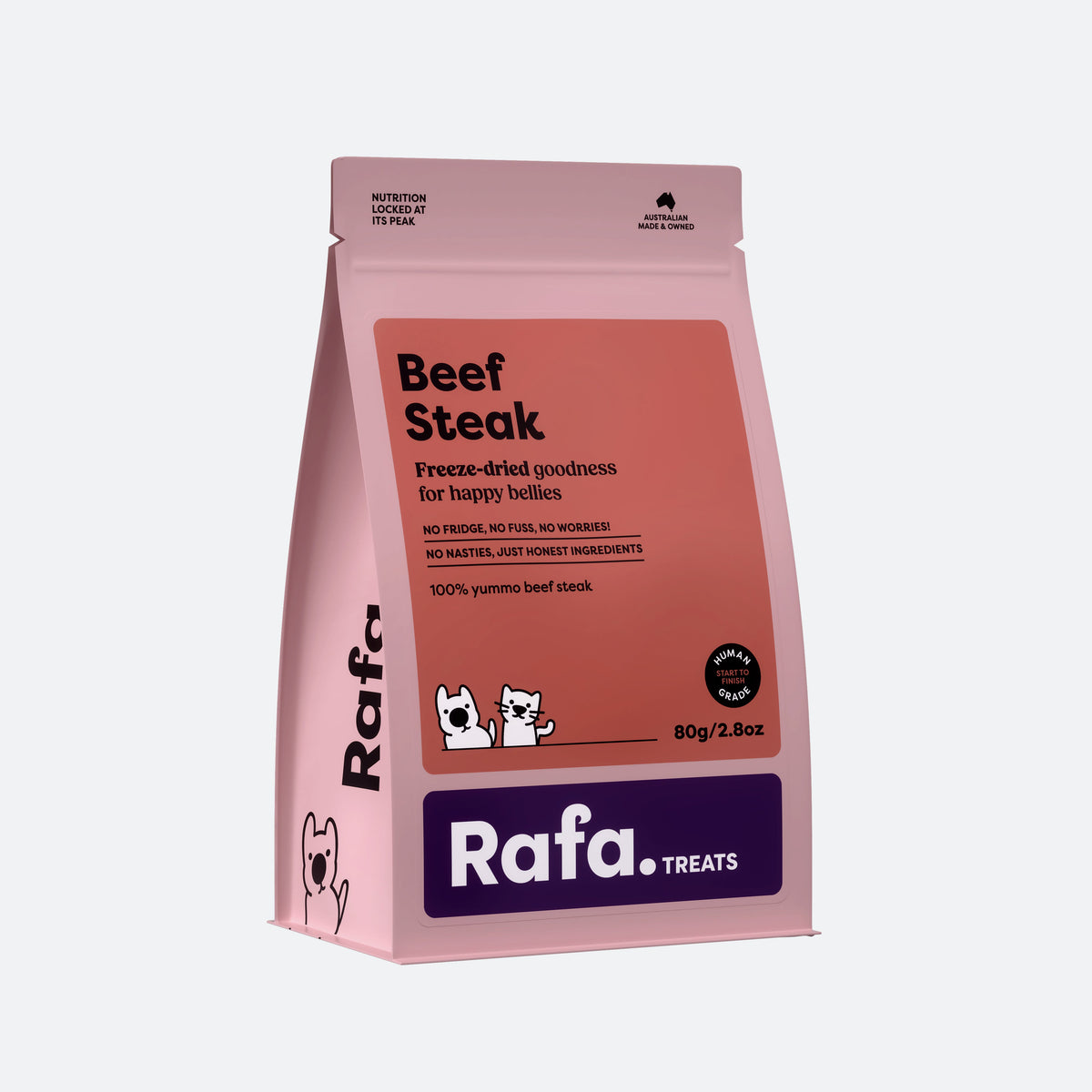 RAFA Raw Freeze-Dried Treats | Human-Grade Beef Steak – Sparklet