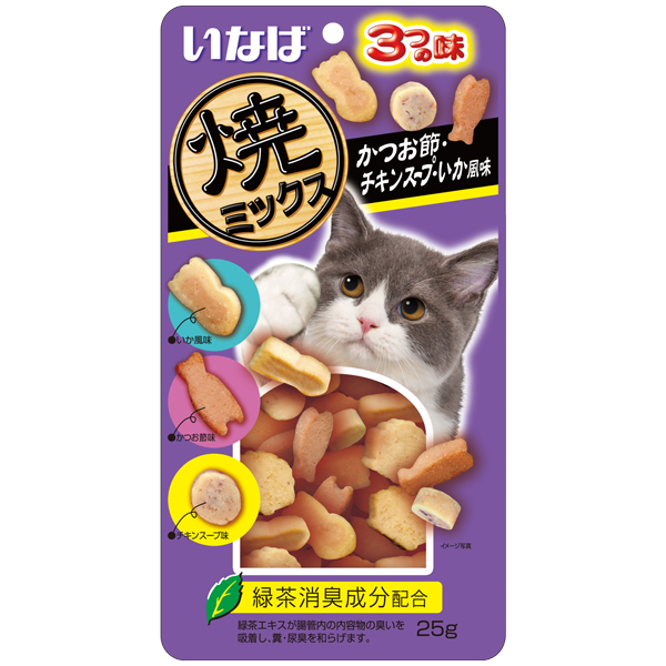 INABA CIAO Soft Bits Mix Tuna and Chicken Fillet with Dried Bonito Chi ...