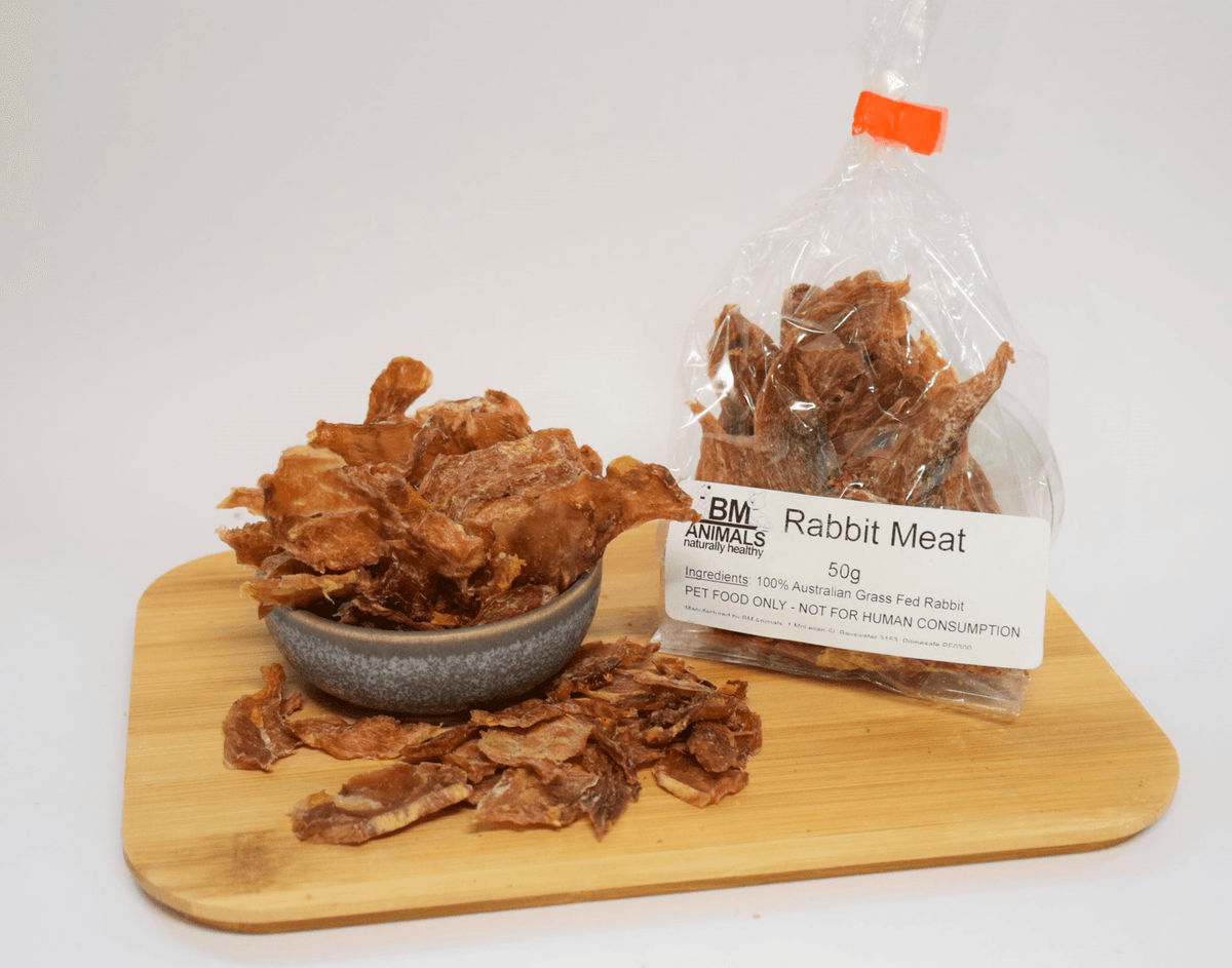 BM Grass Fed Rabbit Meat Cat Dog Treats 50G – Sparklet