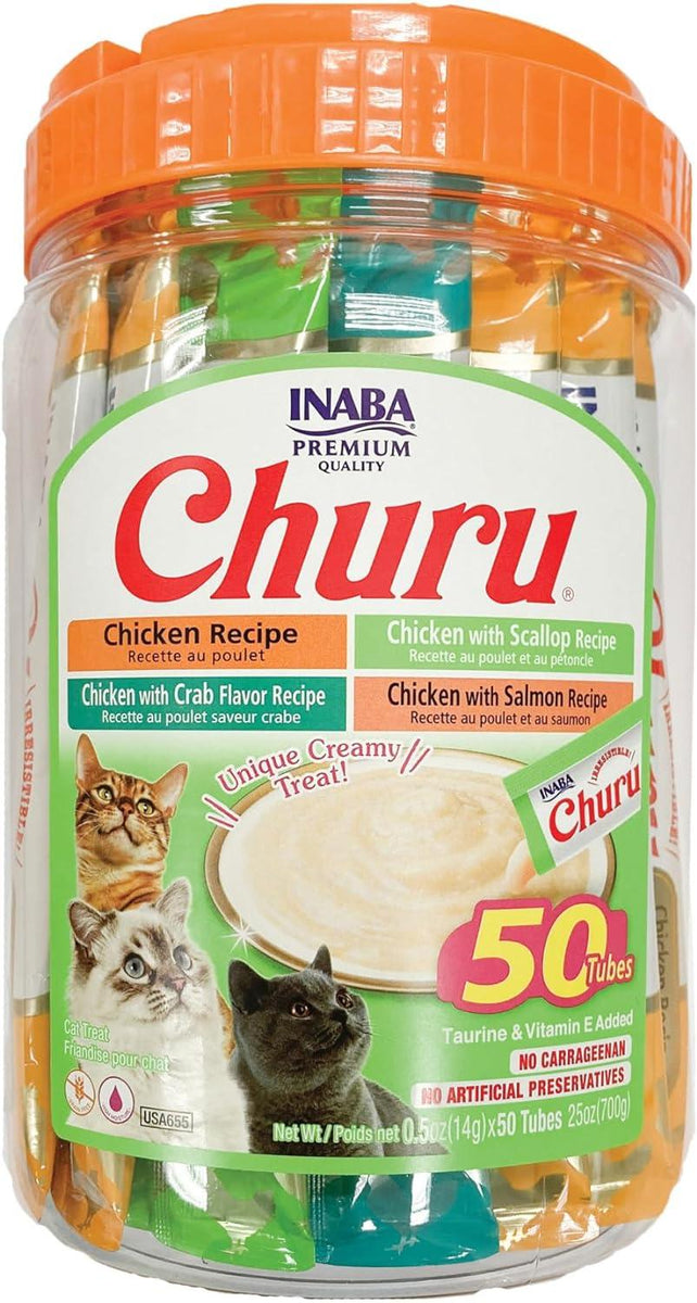 INABA Churu Chicken & Seafood Varieties 50 Tubes – Sparklet